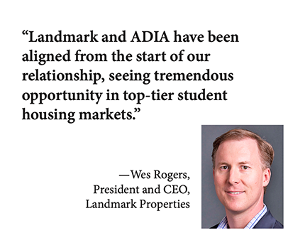 Landmark Properties Announces $2B Partnership with ADIA to Target Student Housing Development ...
